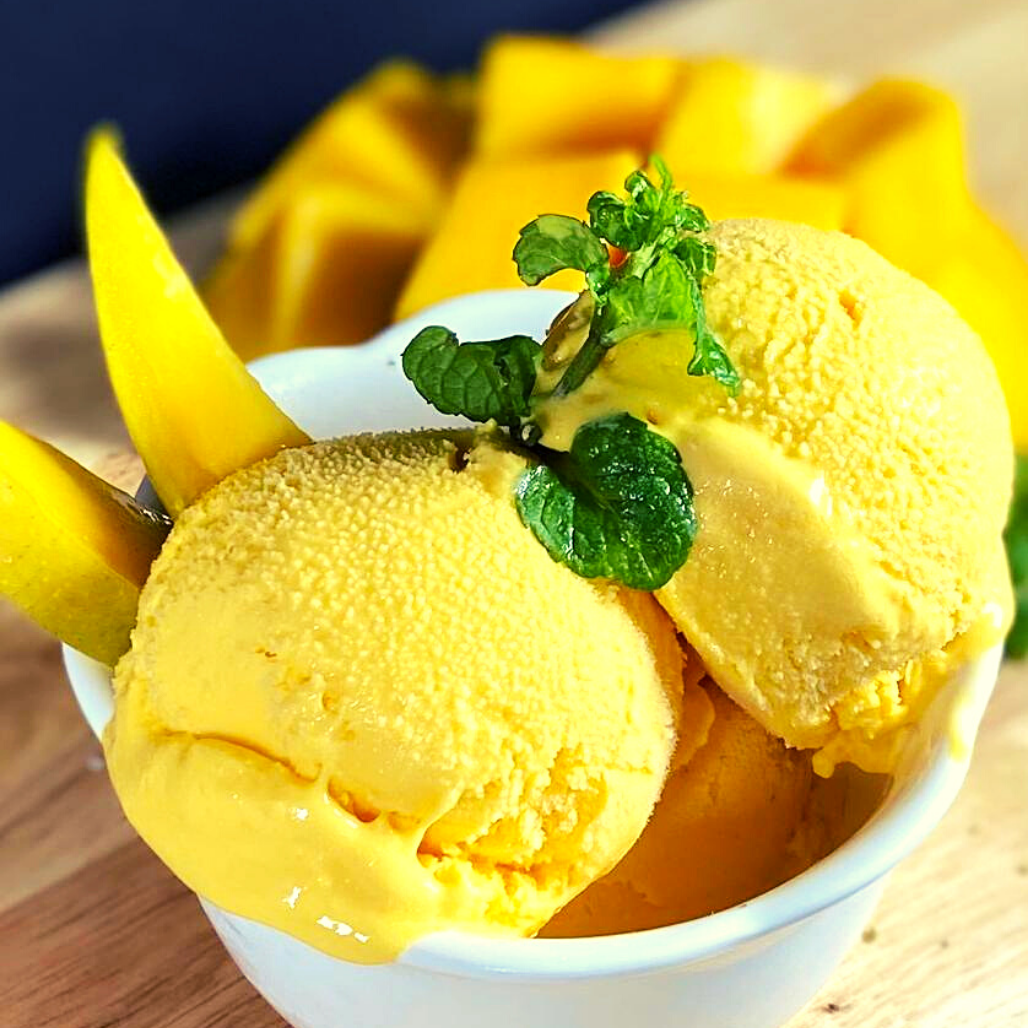 Alphonso Mango Ice Cream - Tropical Delight - Pints of Joy